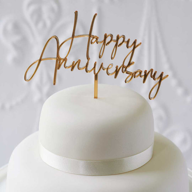 Anniversary Cake Topper | Meg Rivers Artisan Bakery
